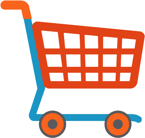 Shopping Trolley Vector Png (610x572), Png Download