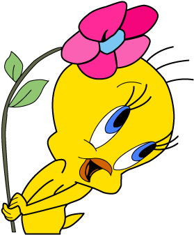 Download Tweety Flower Vector - Dibujos Animados De Piolin ...