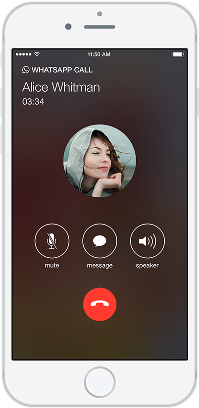 Whatsapp Calling - Iphone Whatsapp Call Screen (480x900), Png Download