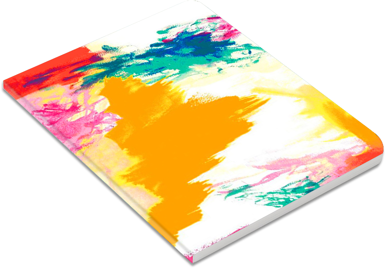 Color Splash Designer Notebook - Visual Arts (900x1024), Png Download