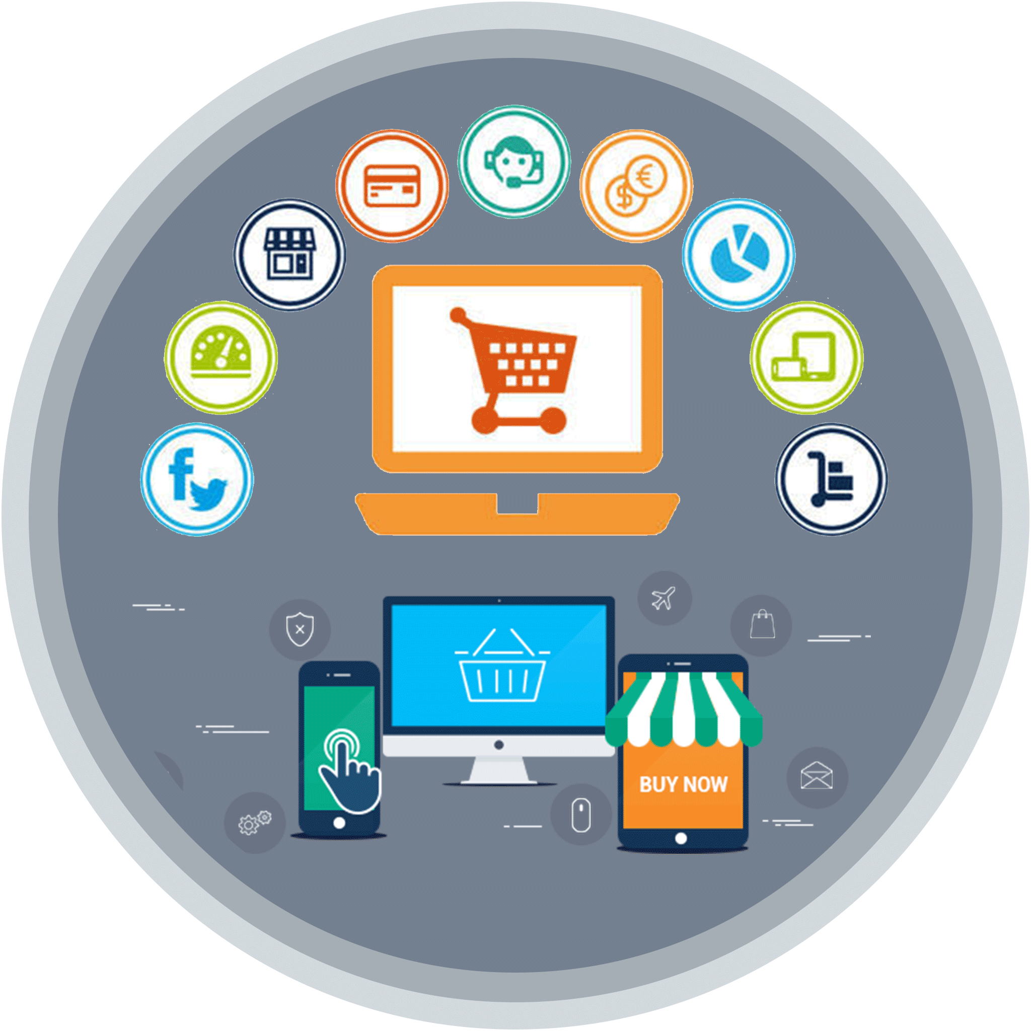 Backend Admin Panel - E Commerce (2048x2048), Png Download