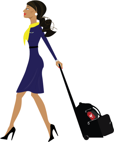 Flight Attendant Png Transparent Images - Cabin Crew Cartoon Png ...
