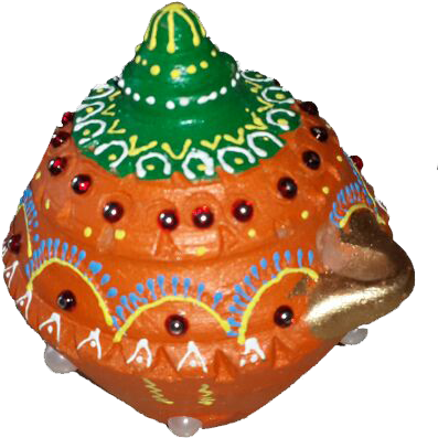 Bansiwala Decorated Magik Diya - Animal Figure (452x505), Png Download