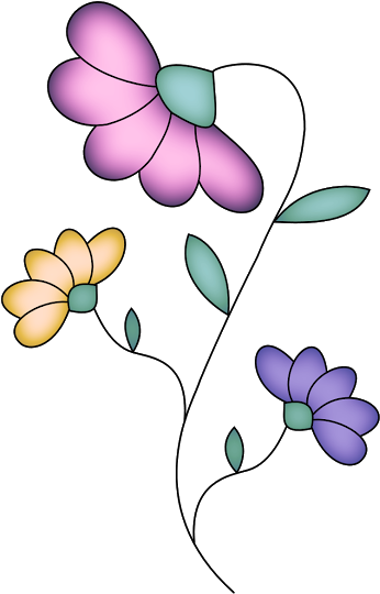 Flower Clipart, Bullet Journal Art, Bullet Journals, - Art (393x576 ...