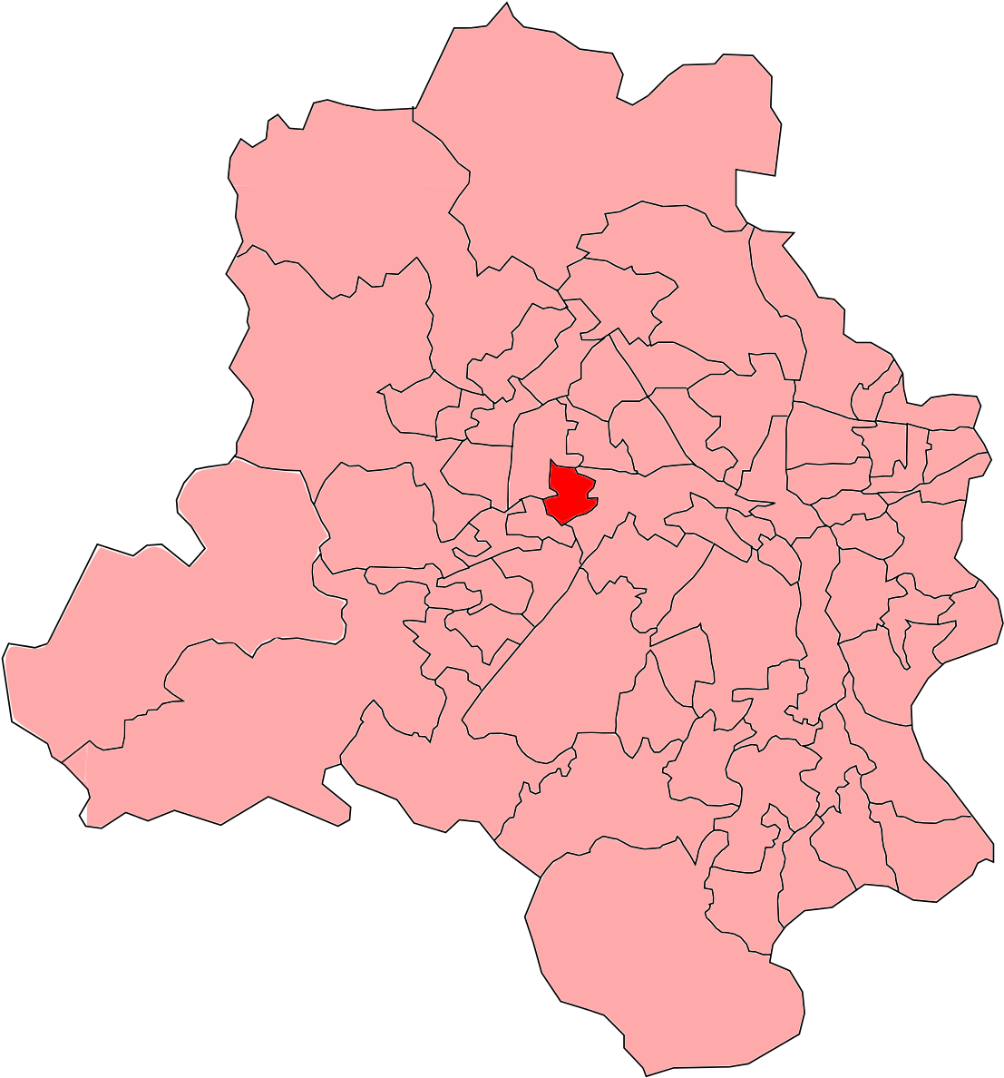 Delhi Map Png (1200x1203), Png Download