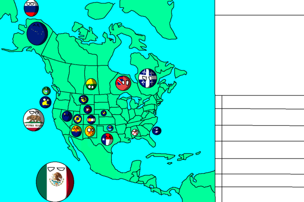 Download Na Countryball Map - Map | Transparent PNG Download | SeekPNG