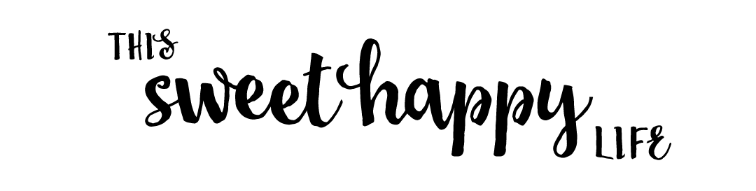 This Sweet Happy Life - Happy Life Text Png (1080x273), Png Download