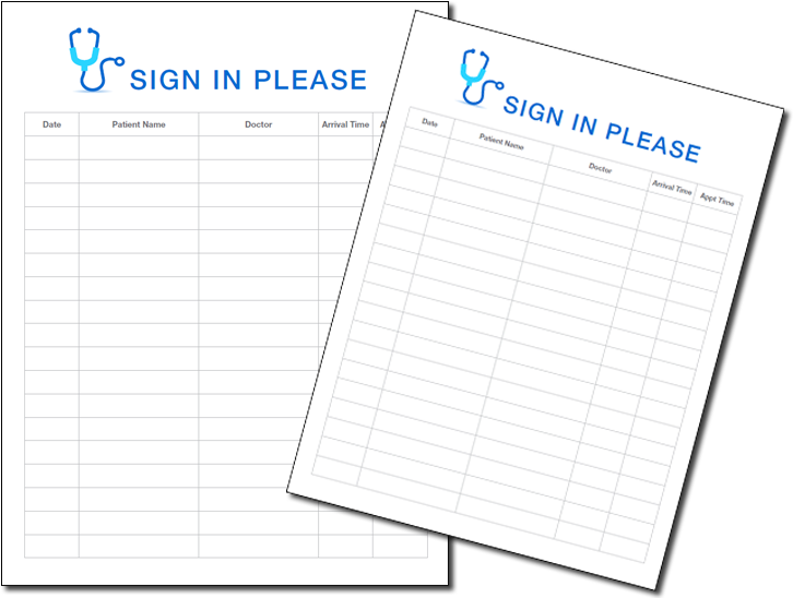 Sign In Sheets For Doctors Office - Sign In Sheet Doctors Office ...