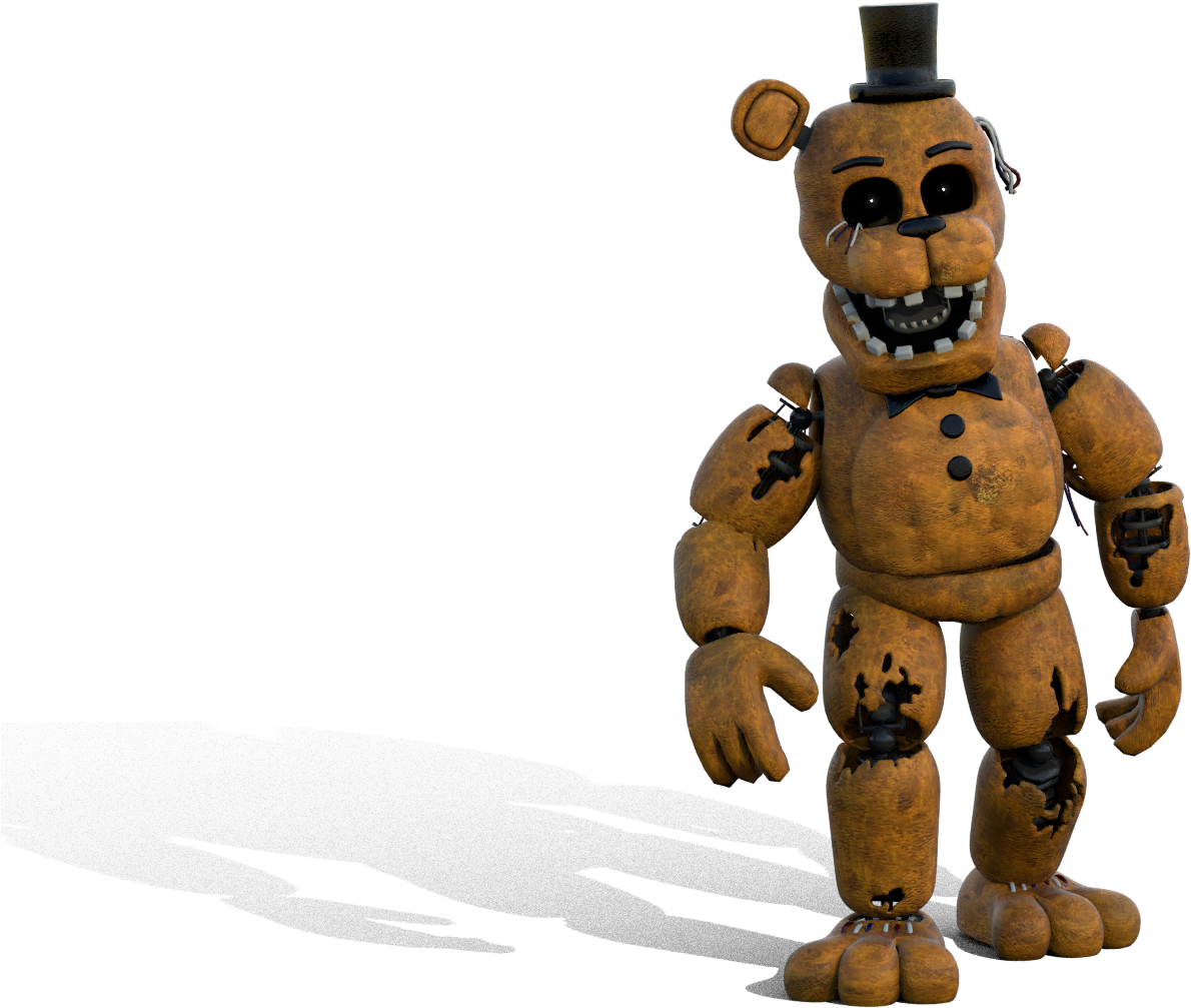 Download Pbr Transparent Background Hd Withered Golden Freddy ...