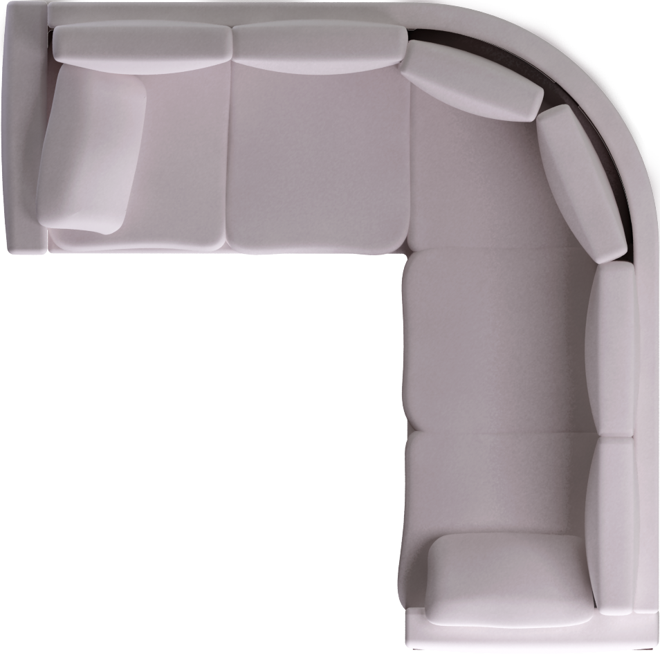 Download Vernay Meridienne Angle Top Furniture Plans, Top View, - Sofa ...