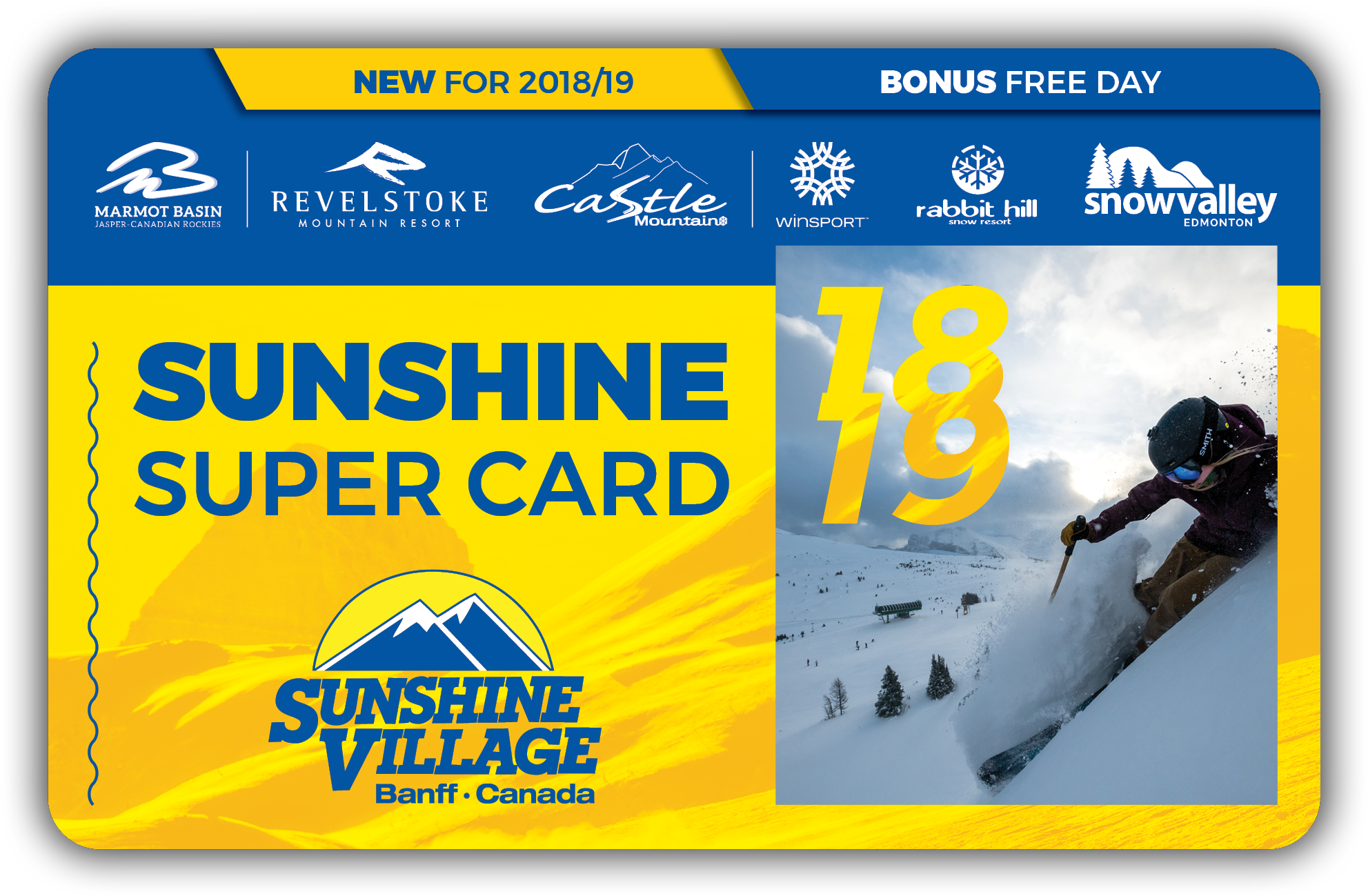 Super Card Benefits - Sunshine Village (2083x2083), Png Download