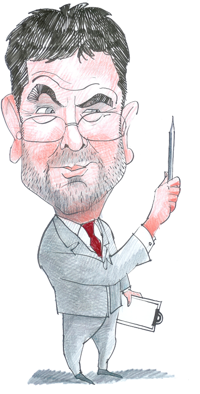 Caricature By Steven Garner Of Steven Garner - Drawing (407x801), Png ...
