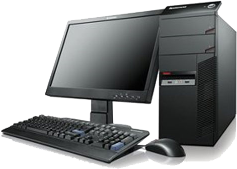 Complete Desktop Pc Cpu Computer Core 2 Duo - Monitor Cpu Mouse ...