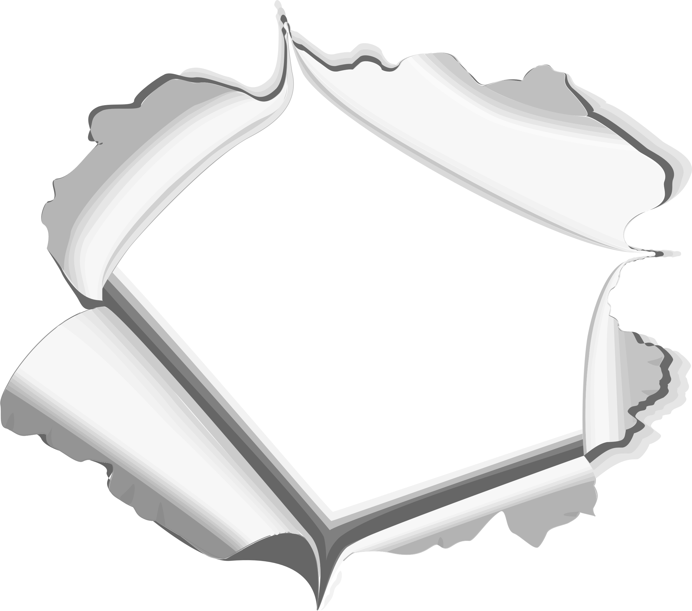 Paper Computer Icons Clip Art - Torn Vector Png (2371x2092), Png Download