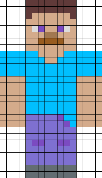This Page Contains All Info About Steve Minecraft Pixel - Steve ...