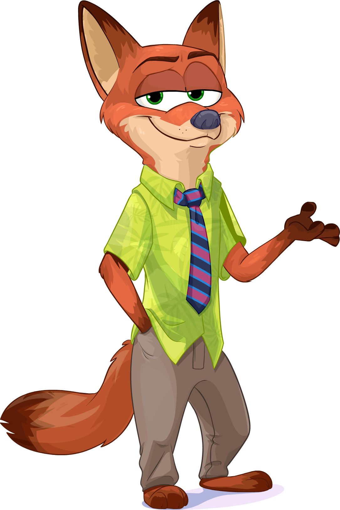 Zootopia Party Nick - Zootopia Nick Png (1085x1629), Png Download