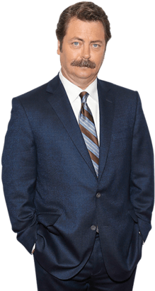 Nick Offerman On His Simpsons Sea Captain, Skinny Chris - Suit (330x412 ...