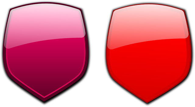 Purple Shields, Protection, Armor, Badge, Glossy, Red, - Shield ...