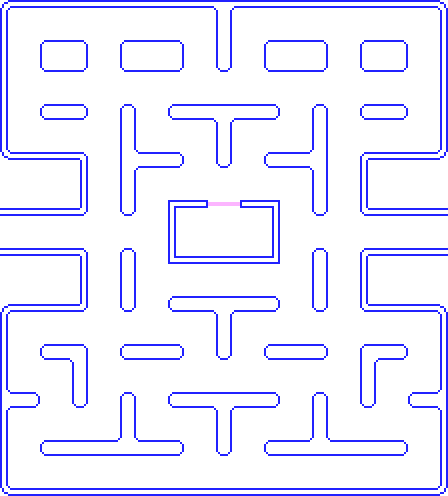 Download Maze - Pacman Board Black And White | Transparent PNG Download ...