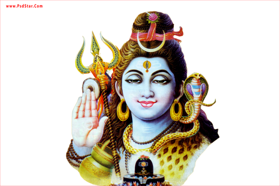 Shiv Half Photo Full Hd - Shiv Png (564x376), Png Download