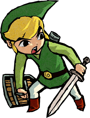 Link Wind Waker 2 - Zelda Wind Waker Link (313x412), Png Download