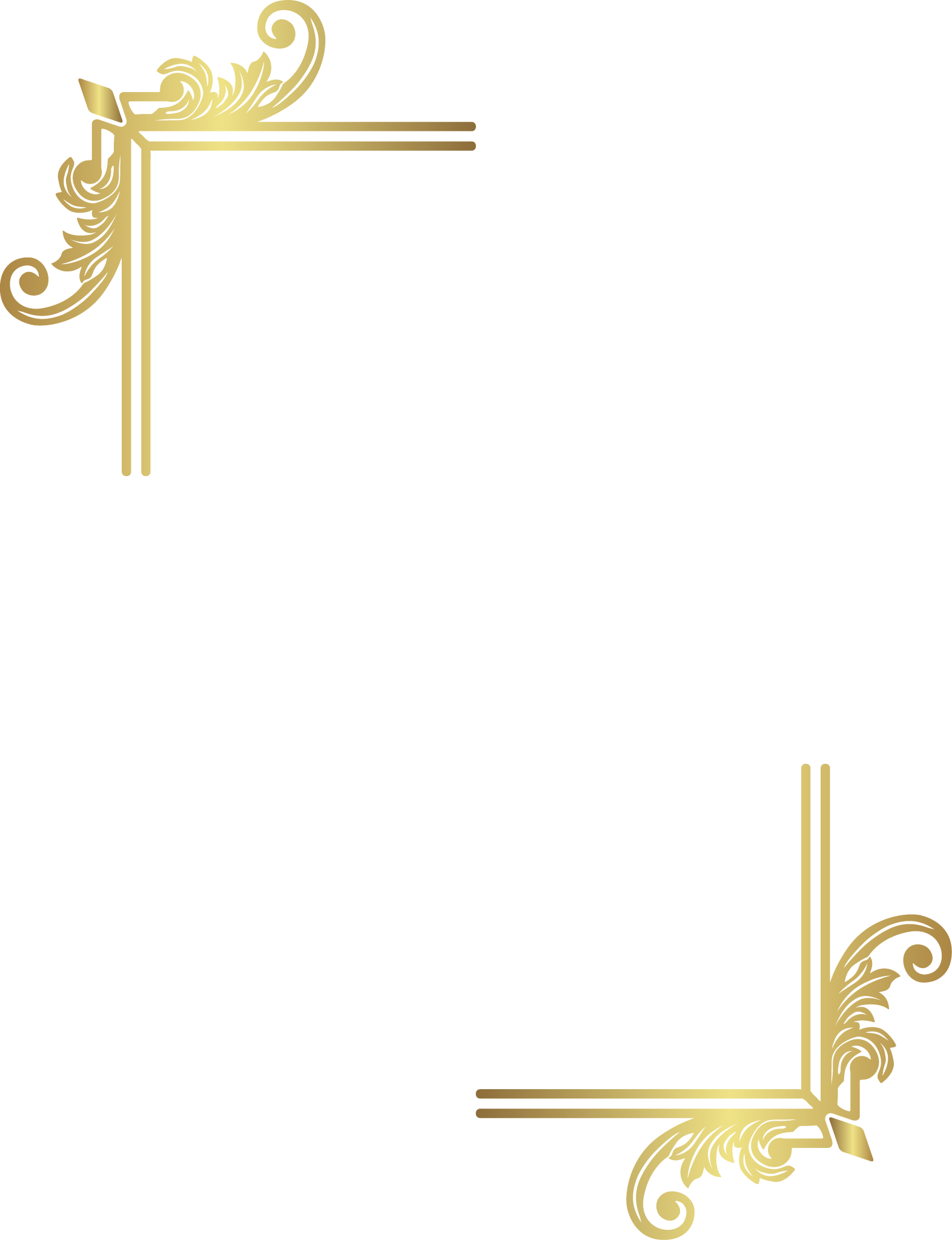 Decorative Border Clipart Png Image (1572x2047), Png Download