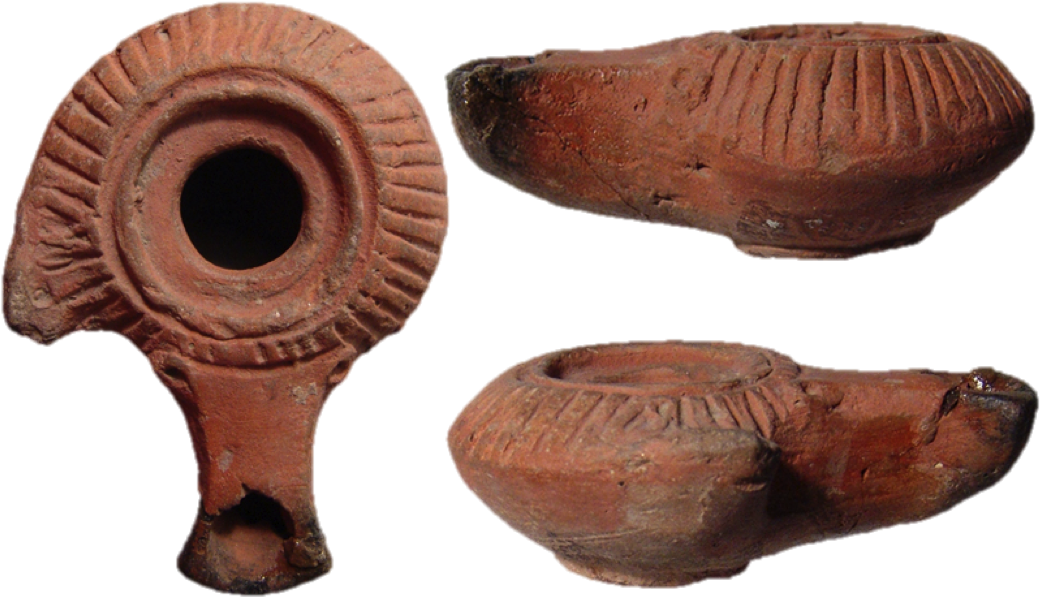Greek Oil Lamp - Artifact (1069x632), Png Download