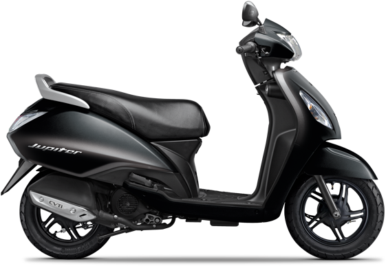 Tvs Jupiter Midnight Black - Jupiter Scooty Price (593x463), Png Download