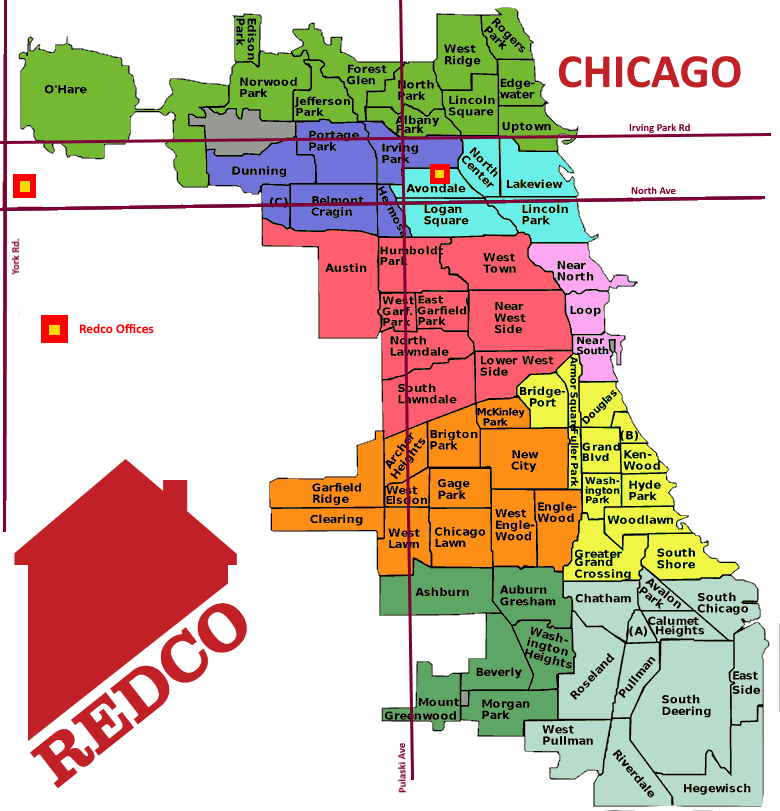 Chicago Neighborhood Map - Neighborhoods Of Chicago (780x811), Png Download