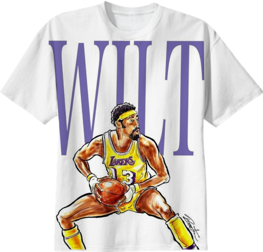 Wilt Chamberlain $38 - Nba Wilt Chamberlain Cartoon (856x820), Png Download