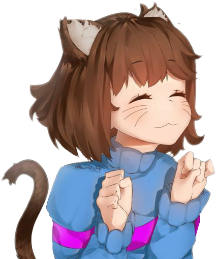 Anime Neko Frisk Undertale Undertalefrisk - Neko Frisk (425x509), Png ...