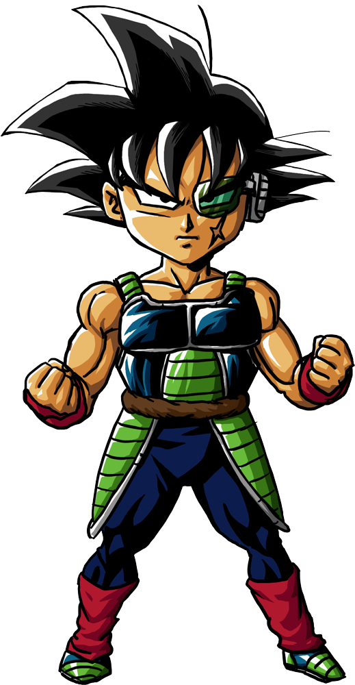 Chapter - Dragon Ball Bardock Chibi (519x1000), Png Download