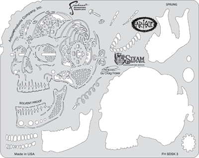 Craig Fraser\'s Steam Driven Sprung - True Fire Stencils (400x319), Png ...