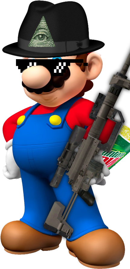 Download Mlg Mario - Mario And Sonic | Transparent PNG Download | SeekPNG