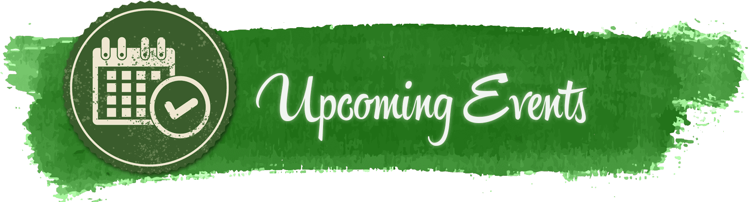 Download Events - Green Upcoming Events Banner | Transparent PNG ...