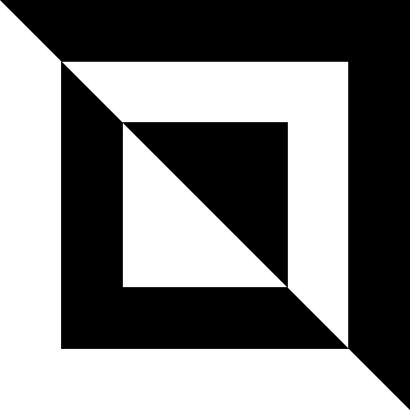 Abstract Square Logo - Square Logo Black (584x584), Png Download