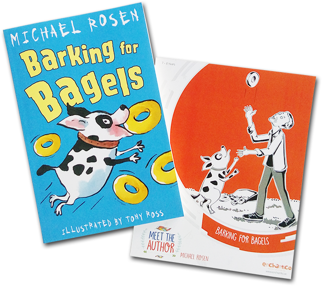 Michael Rosen - Barking For Bagels By Michael Rosen (660x587), Png Download