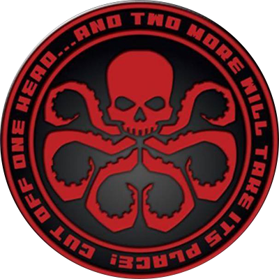 4, Hydra - Hydra Symbol Marvel (400x400), Png Download