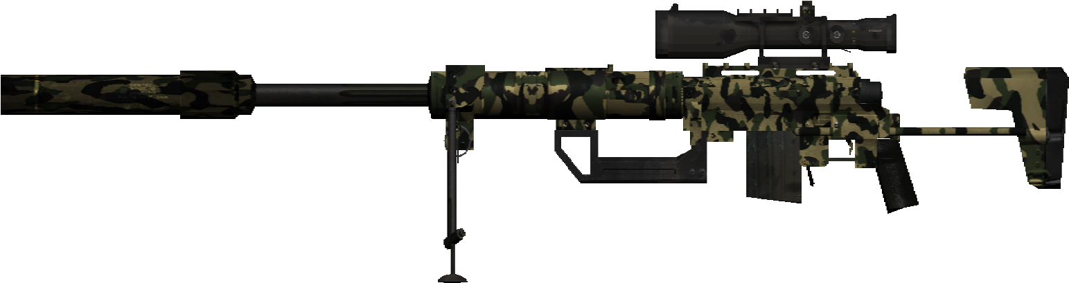 Intervention Mw2 Transparent - Firearm (1562x408), Png Download