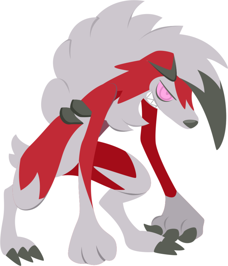 Pokemon Rockruff Night Evolution (800x934), Png Download