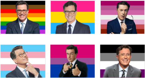 Stephen Colbert (500x273), Png Download