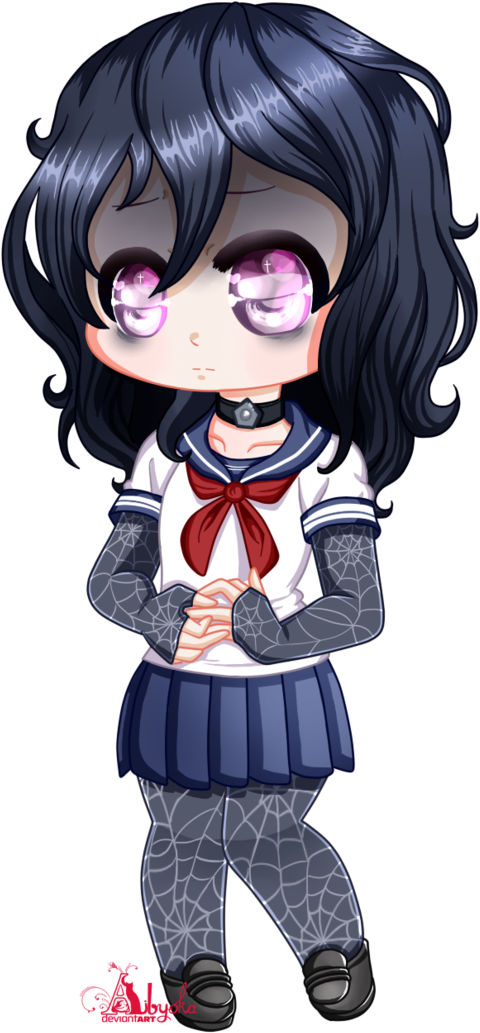 Drawing Simulator Draw Yandere - Oka Yandere Simulator Chibi (744x1074 ...