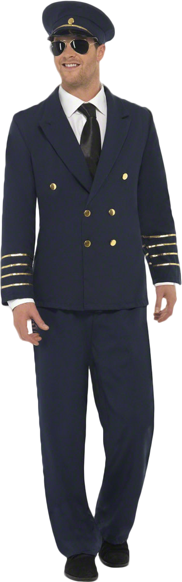 Adult Pilot Costume - Dress Code For A Pilot (900x1200), Png Download