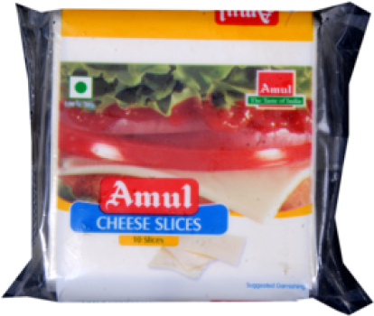 Amul Cheese Slices 200 Gm - Amul Cheese Slice 100g (500x500), Png Download