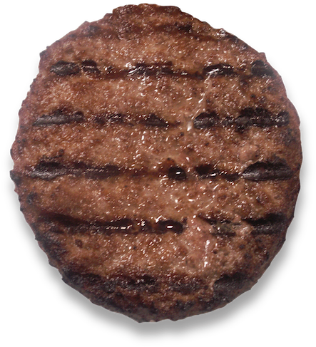 Burger Patty Top View (600x542), Png Download