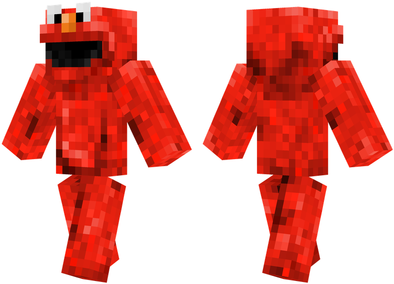 Elmo - Elmo Minecraft Skin (804x576), Png Download