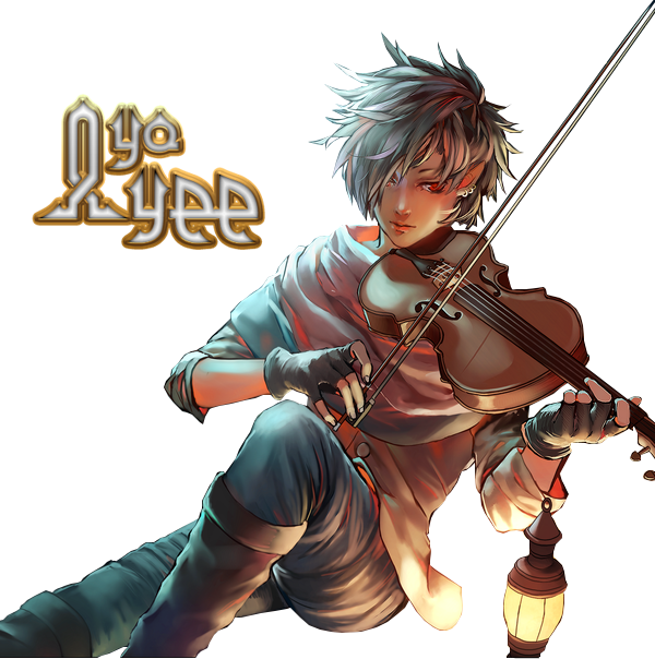 Render By Ayee Yo On Deviantart Ayeeyo - Anime Boy Violin Render ...