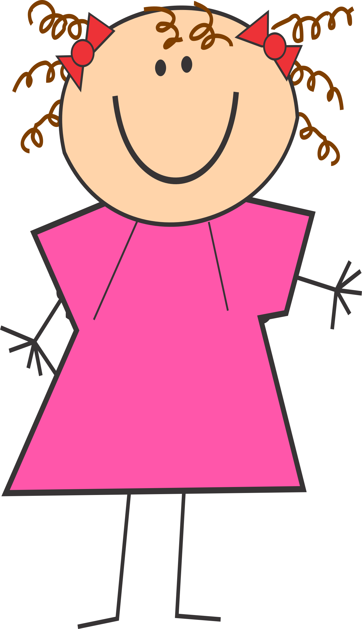 This Free Icons Png Design Of Funny Girl 2 (1271x2206), Png Download