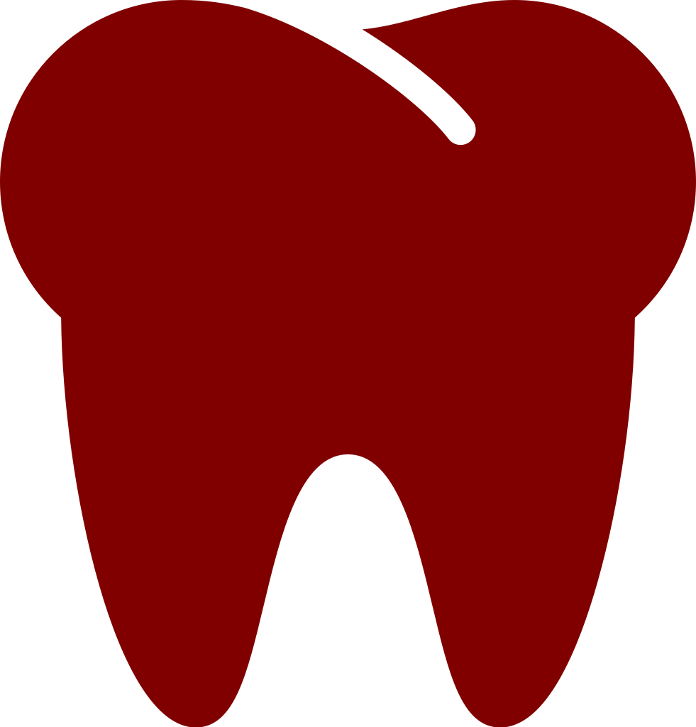 Tooth Noun 70525 Cc Red - Red Tooth Clipart (981x1024), Png Download