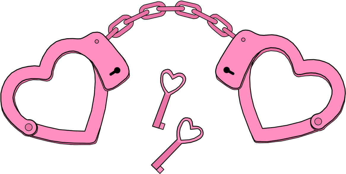 Download Heart Handcuffs Clipart - Heart Handcuff Clipart | Transparent ...
